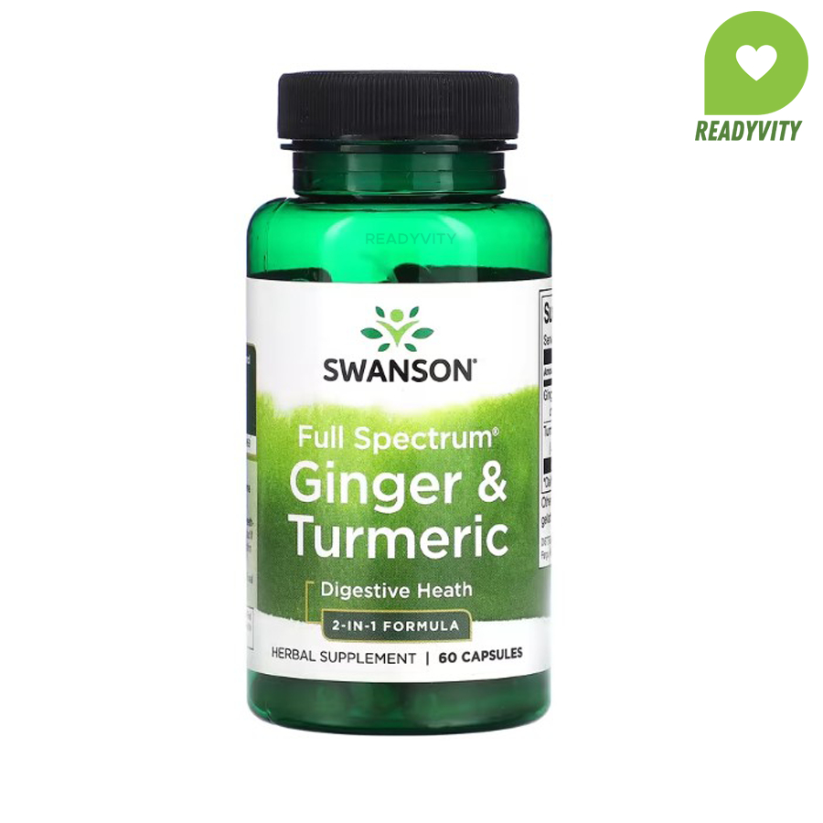 Swanson Full Spectrum Ginger & Turmeric 60 Capsules | Shopee Philippines