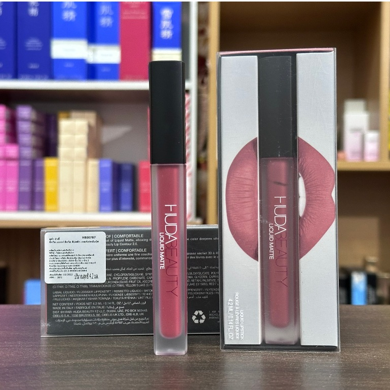 Huda Beauty Liquid Matte Ultra-Comfort Transfer-Proof Lipstick 4.2ml ...