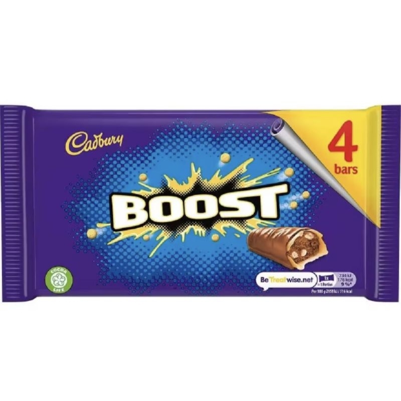 Cadbury Boost Chocolate Bar 4 Pack Multipack 126g-126g | Shopee Philippines