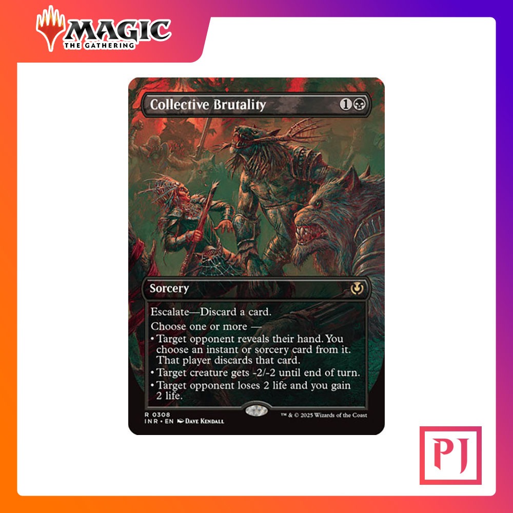 [MTG] Collective Brutality (Borderless) [DFT] [BLACK] [RARE] [NORMAL ...