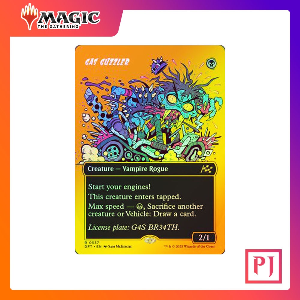 [MTG] Gas Guzzler (Borderless) (First Place FOIL) [DFT] [BLACK] [RARE ...