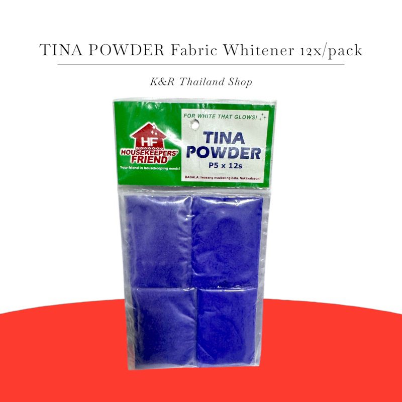 TINA POWDER FABRIC WHITENER 12x/pack | Shopee Philippines