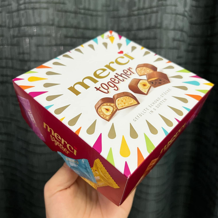 Merci together Famous Chocolate From Germany (1 Box Has 4 Flavour ...