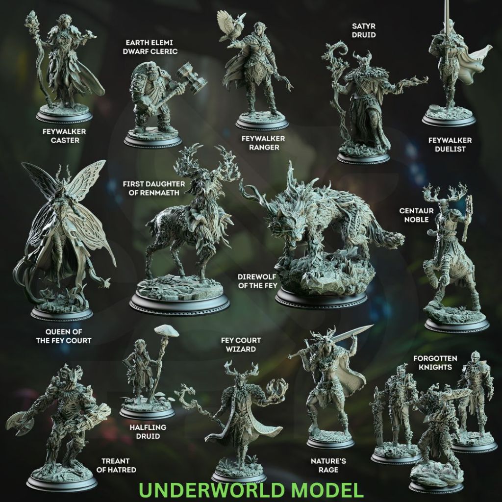 Dnd miniature-The Fey Court-Model miniatures [Made to order Parcel ...