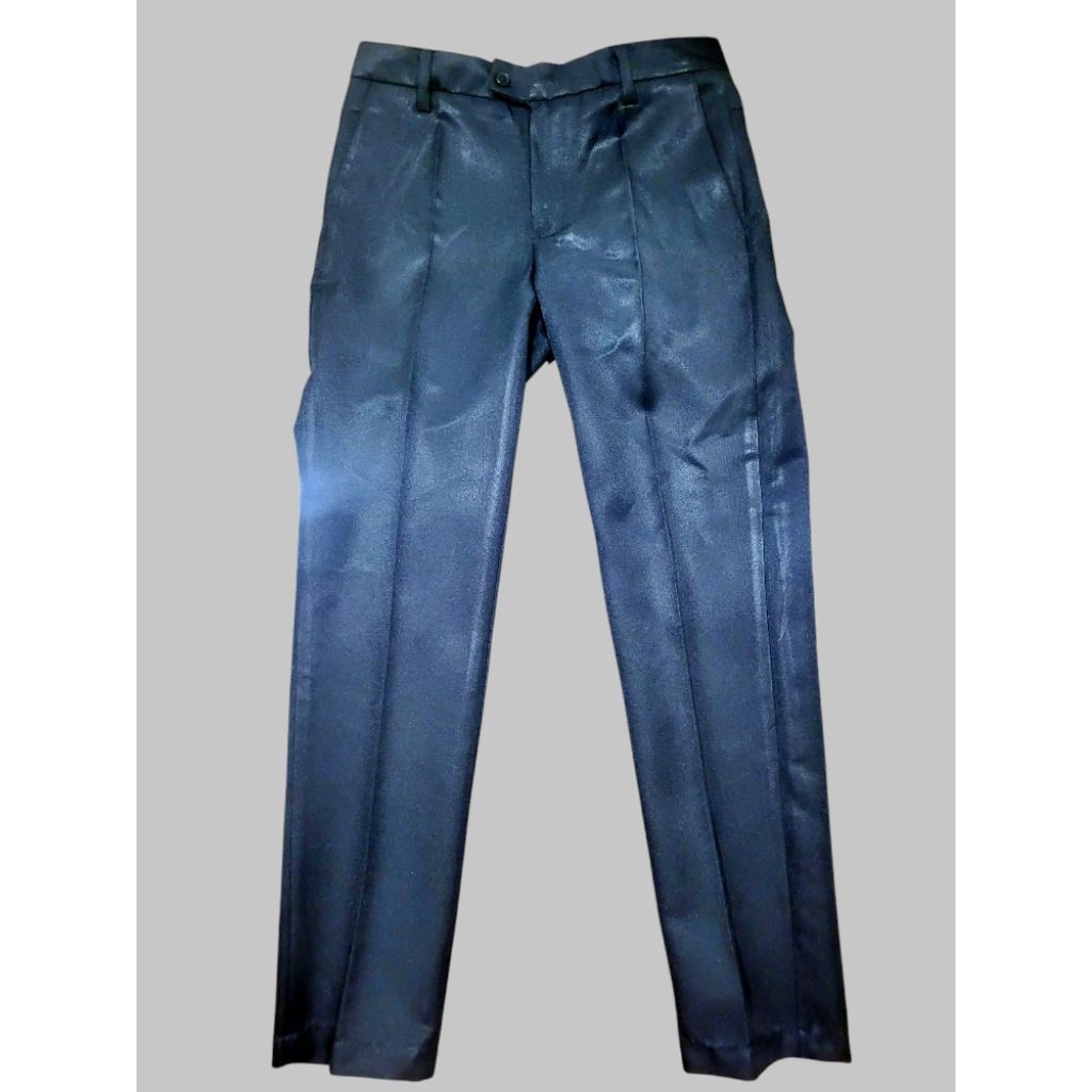 Black Slacks Shiny Fabric Waist 30 Secondhand. | Shopee Philippines