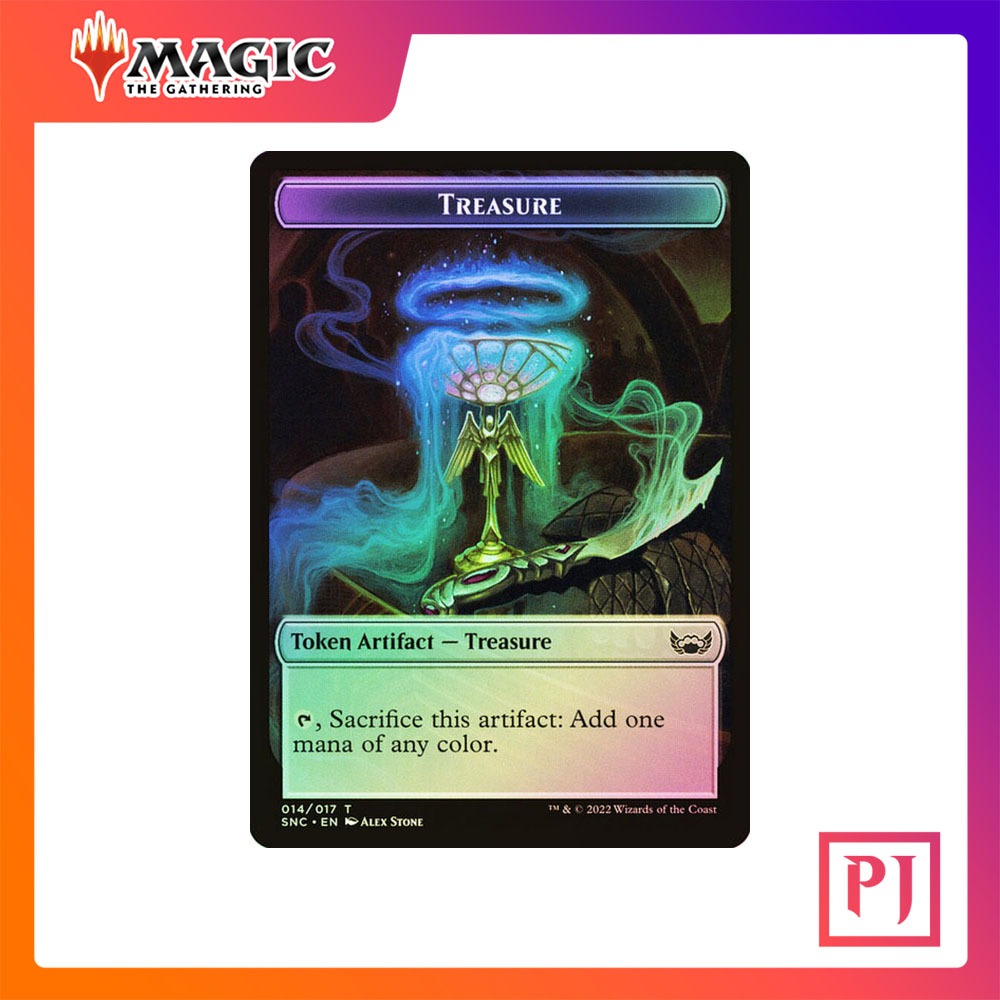 [MTG] Treasure TOKEN (14) // Wizard [SNC] [TOKEN] [COMMON] [FOIL] [ENG ...