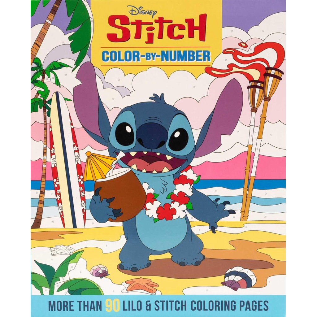 Disney Stitch Color-By-Number Paint More Than 90 Favorite Characters ...