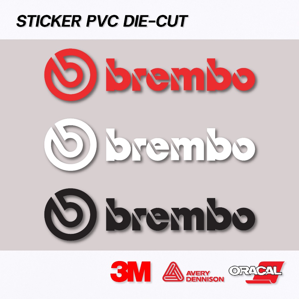 (D011) Brembo Die Cut Sticker PVC Beautiful Cutting Premium Grade ...