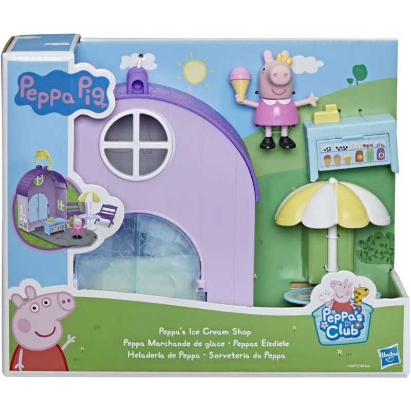 Peppa Pig Peppa's Club Ice Cream Shop Preschool Playset Toy | Shopee ...
