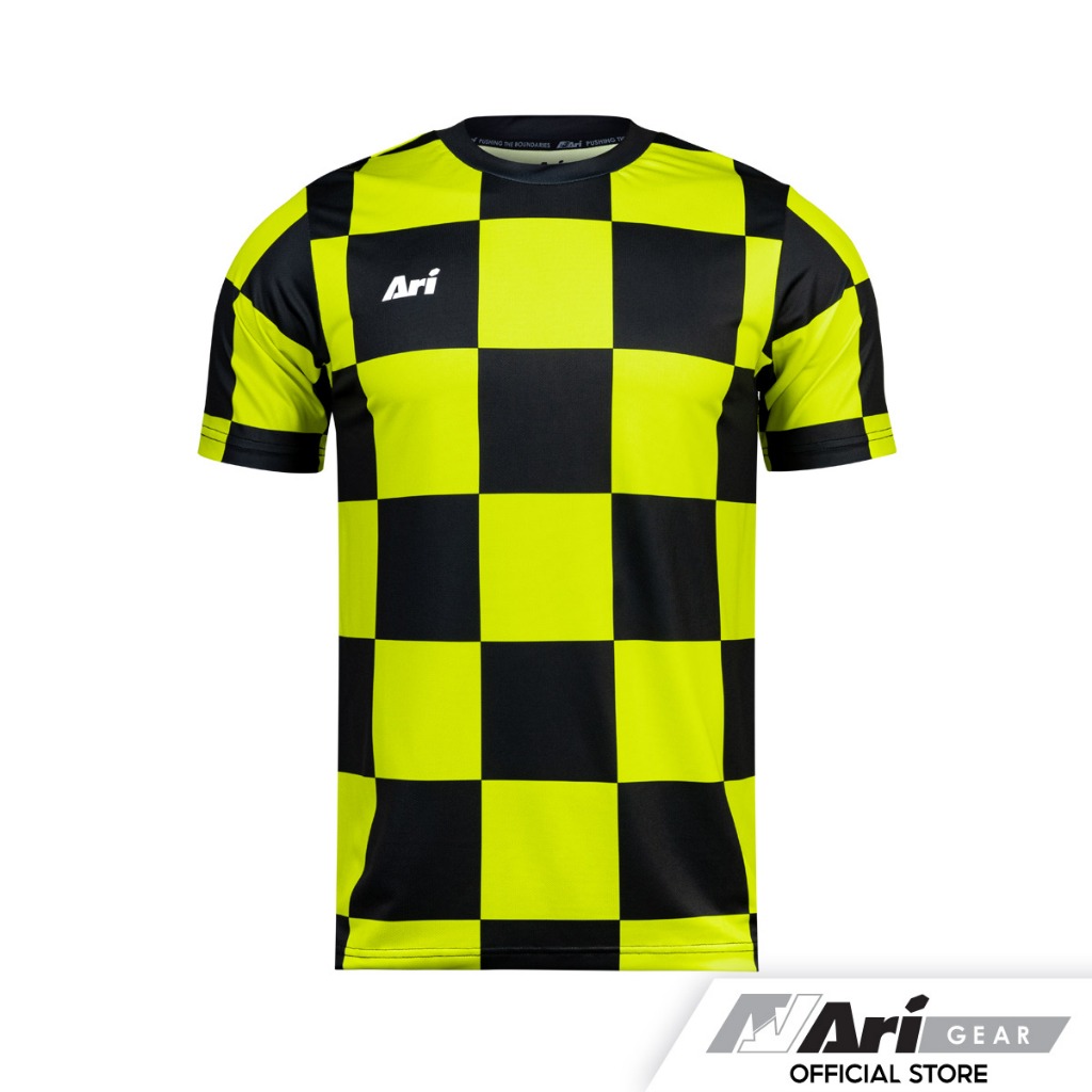 ARI ADEPT CHECKER TEAM JERSEY-LIME GREEN/BLACK/WHITE Aari Football Blue ...