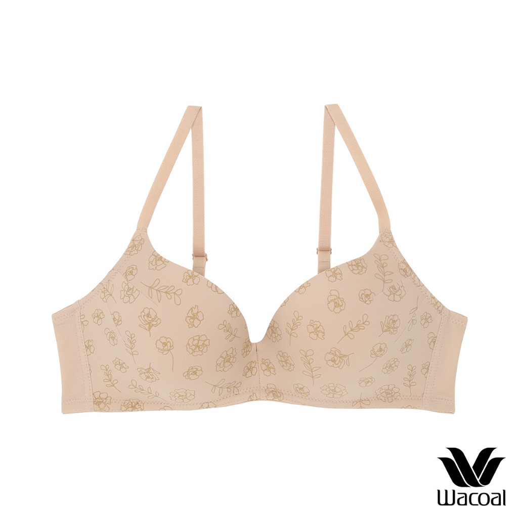 Wacoal Surprise Push up Bra Sweet Print No Frame Model WB9B72 Flesh ...