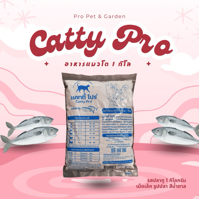 Catty Pro Cat Food Mackerel Flavor 1 Kg | Shopee Philippines
