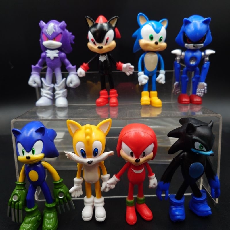 Sonic Model Set 2 Size 10-12 Cm Large Can Move Limbs Head. Good Plastic ...