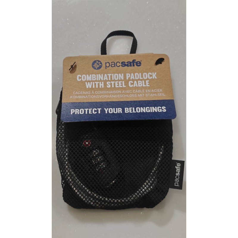 Pacsafe PROSAFE 1000 Combination Padlock with Steel Cable | Shopee ...