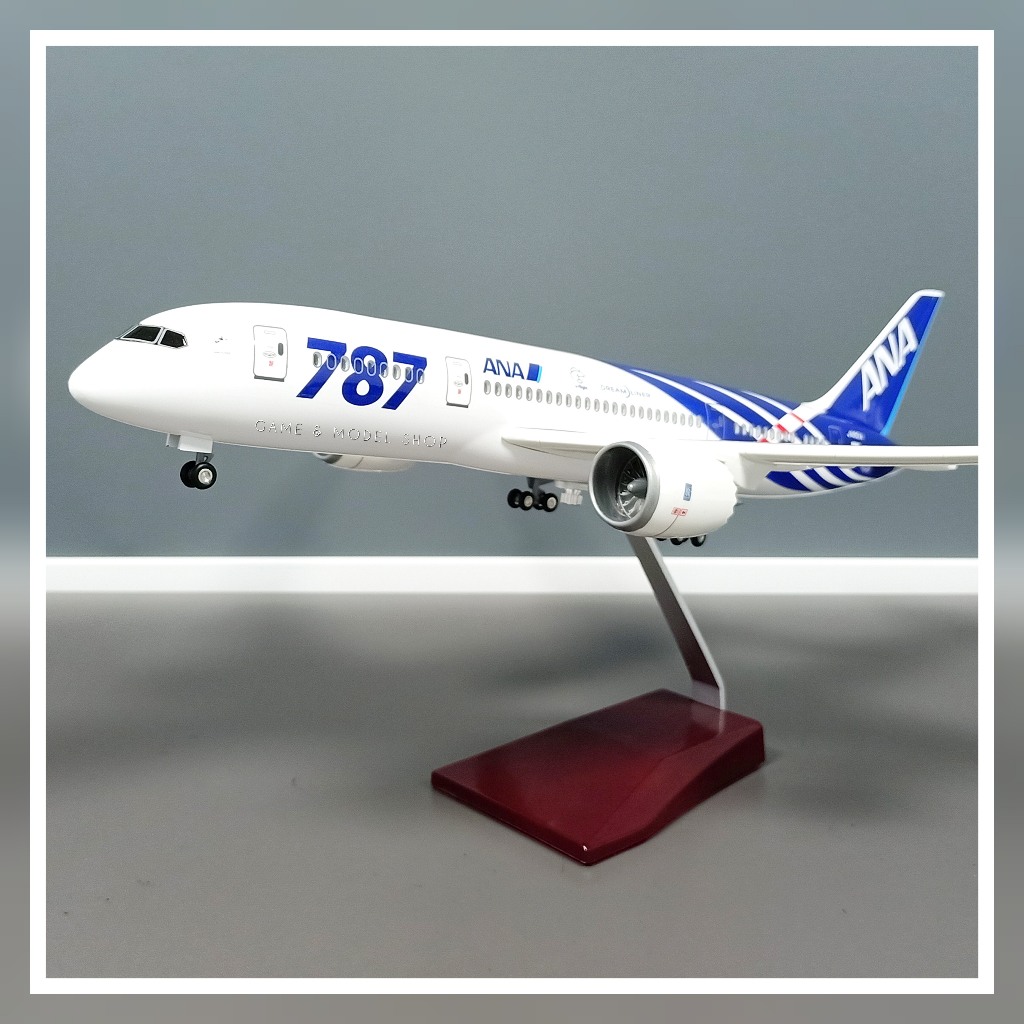 Boeing 787 Ana Plane Model Length 43 Cm. Scale 1:130 (With Light) | Shopee Philippines