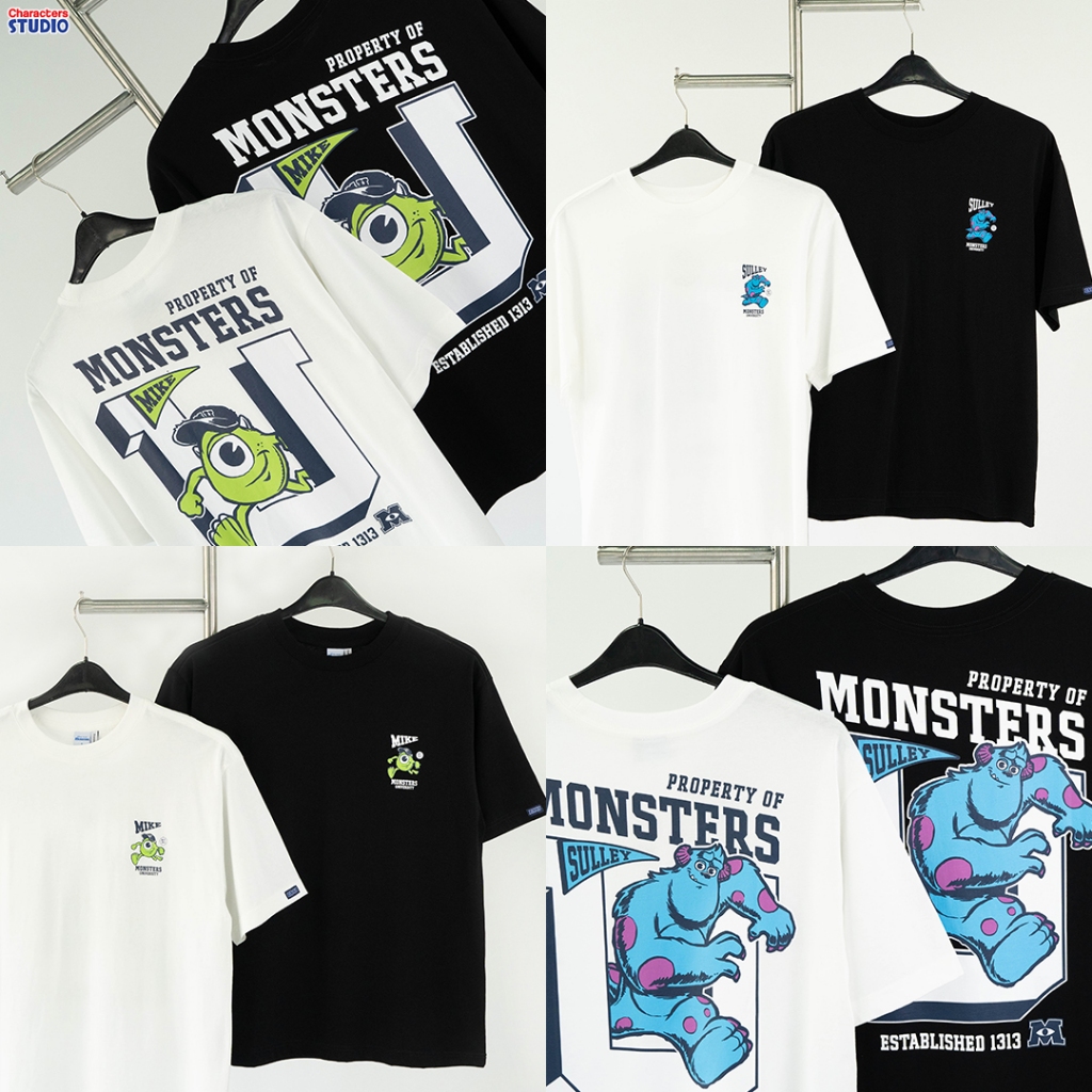 Disney Monsters University Mike&sully // Oversized T-Shirt-With Mic ...