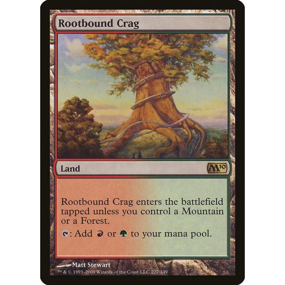 Rootbound Crag M10 PIP XLN WHO DRC Card Magic the Gathering [MTG ...