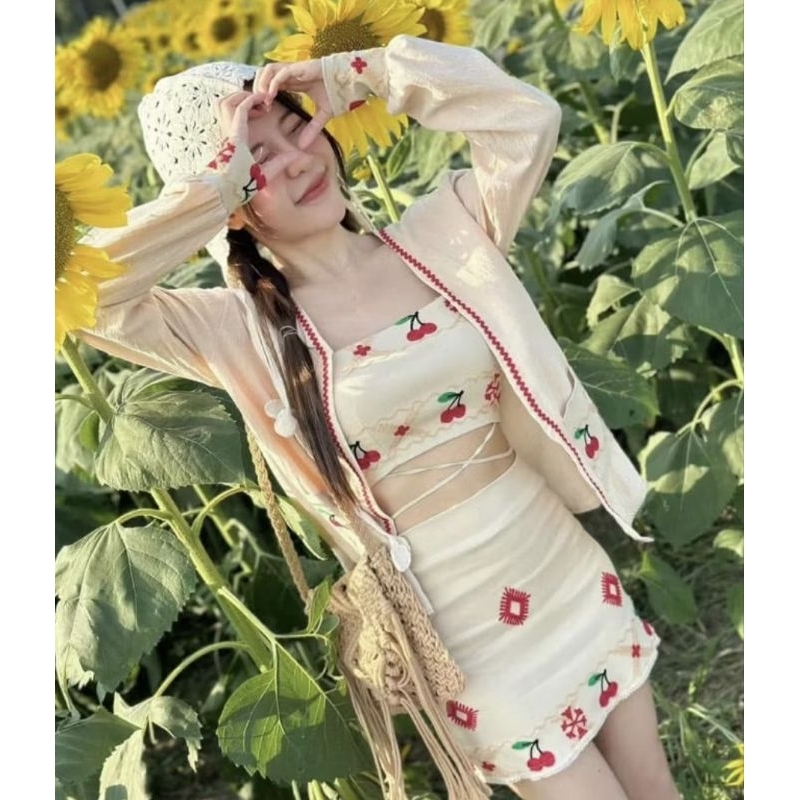 (From Thailand) P0936 3-Piece Set Nong Cherry Vietnam Work | Shopee Philippines