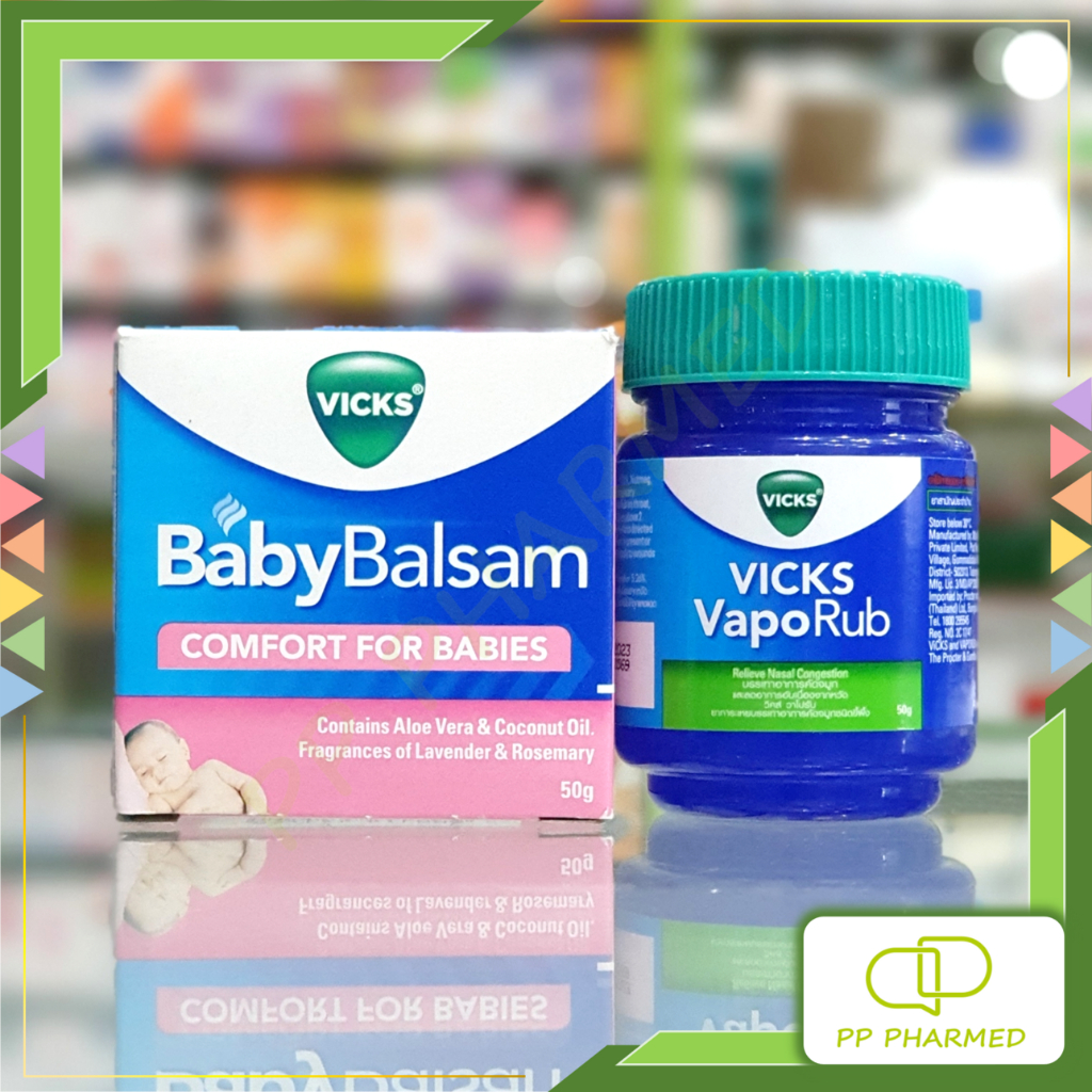 Vicks For Cold And Nasal Congestion Wax Type VapoRub 50g | Shopee ...