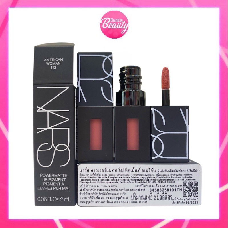 Authentic % Thai Label Nars Power Matte Lip Pigment American Woman 2 ...