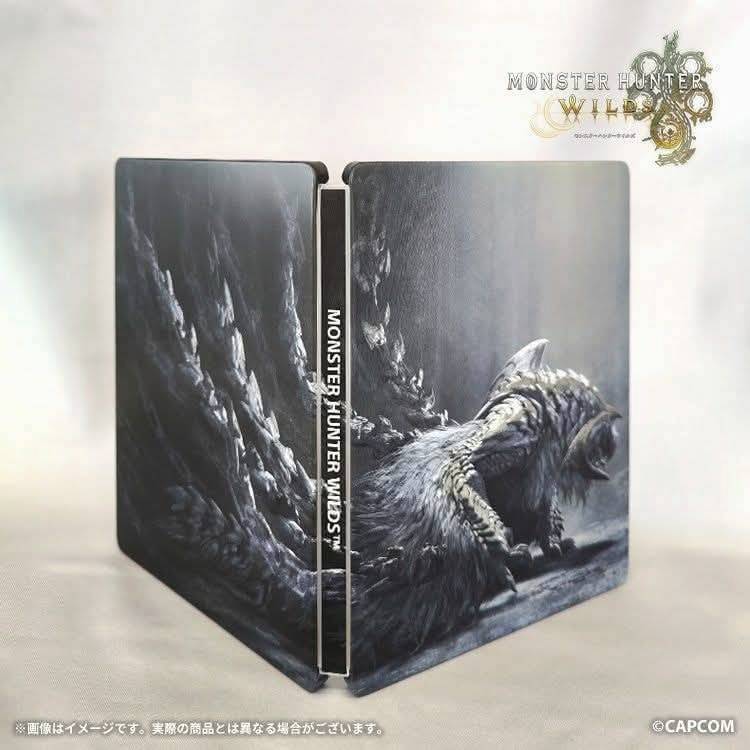 PS5 Iron Box MONSTER HUNTER WILDS Steelbook *No Game Disc* Transparent ...