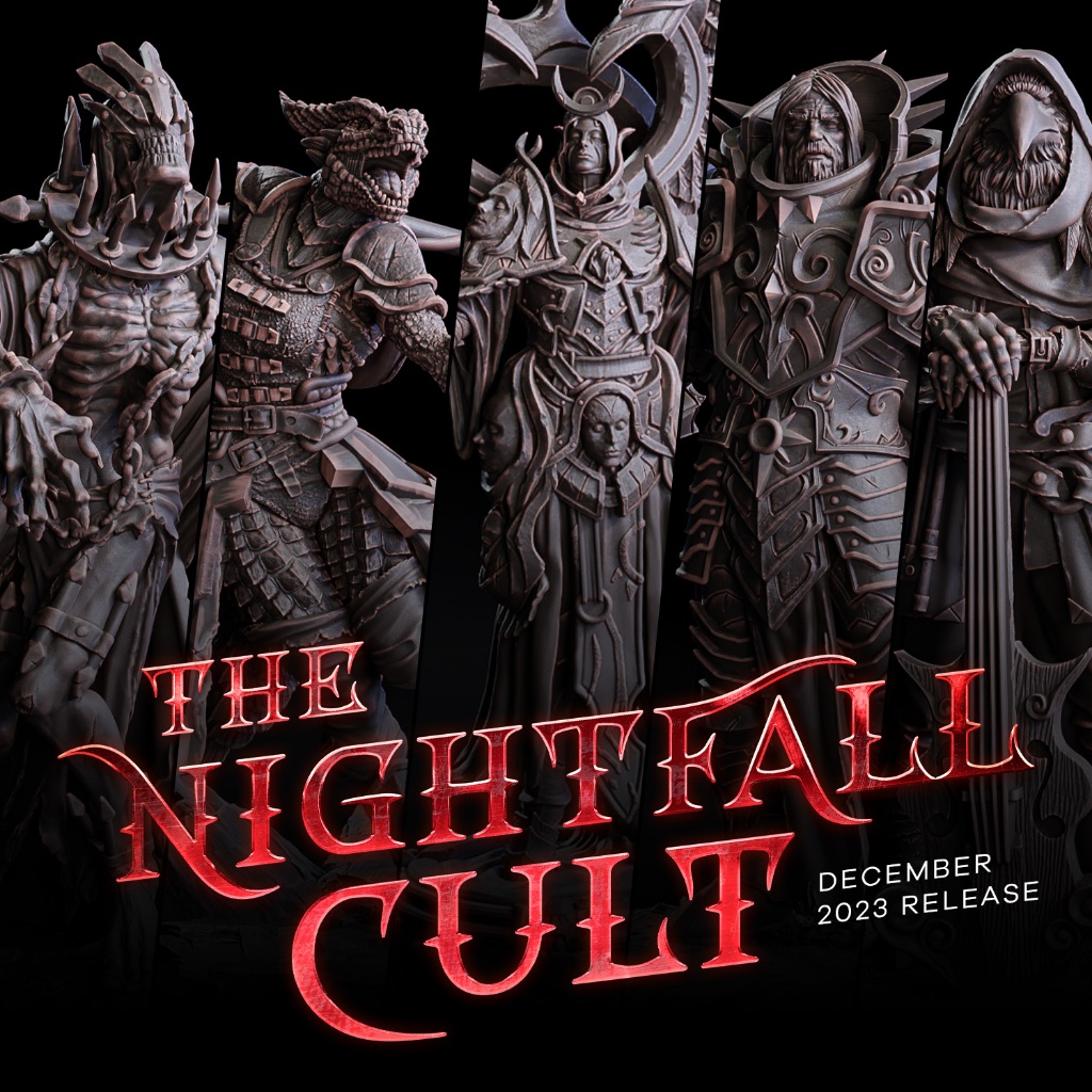 DnD miniature-The Nightfall Cult -[Made to order Parcel Delivery Within ...