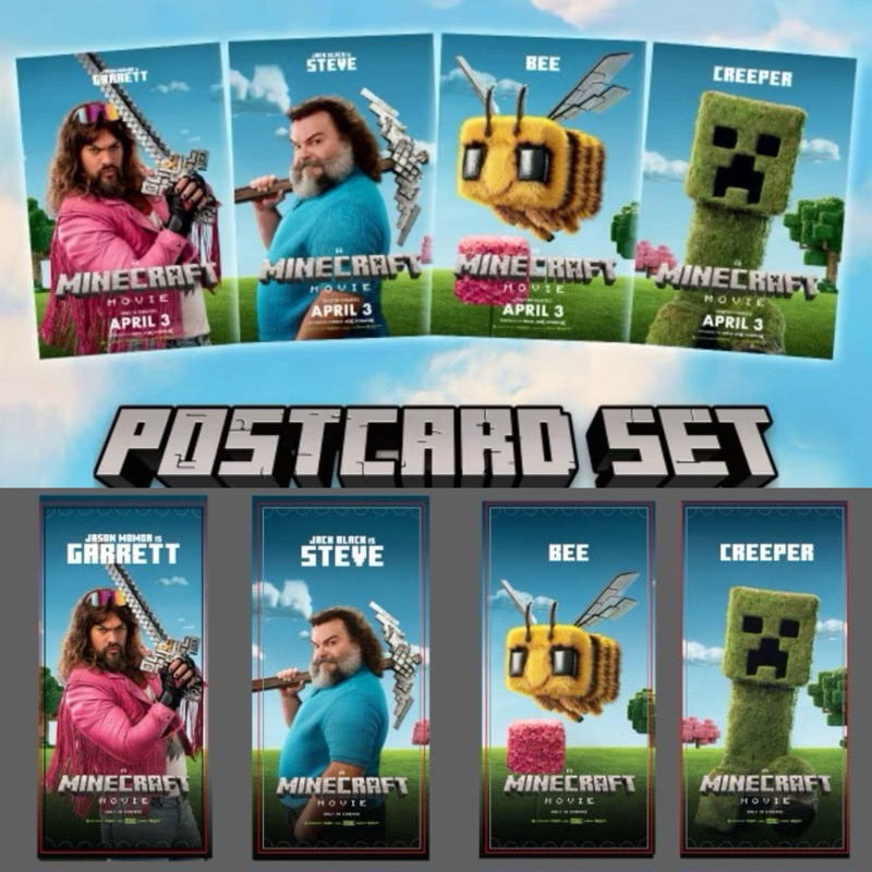 Collectible ticket Minecraft movie Card 2025 Postcard | Shopee Philippines