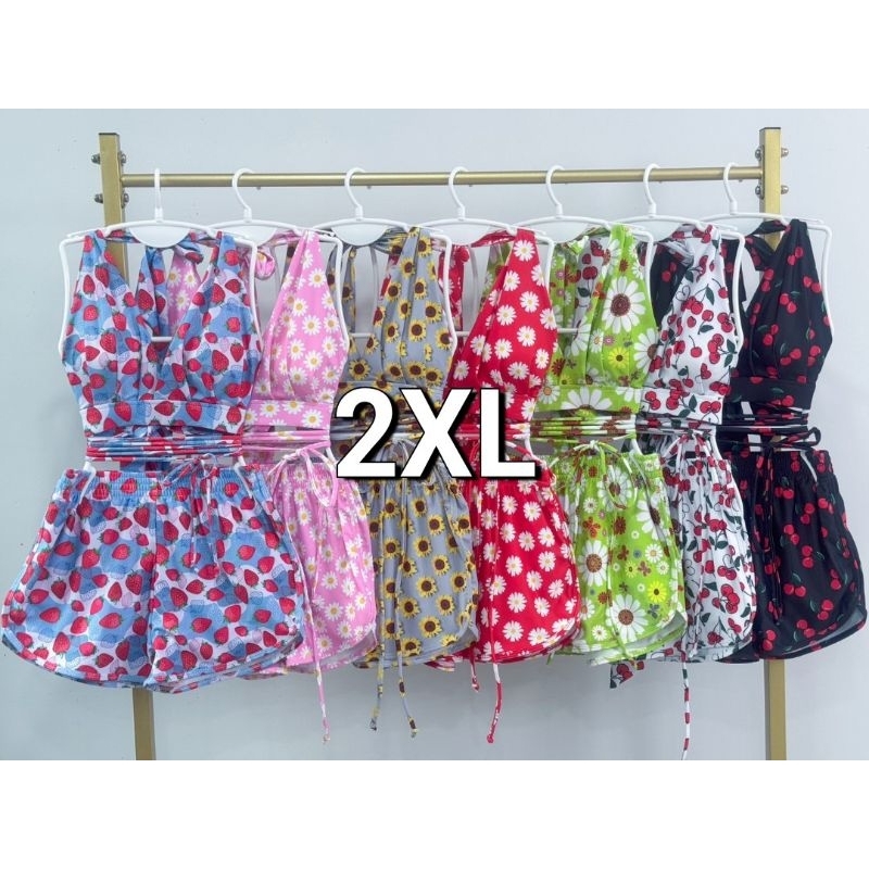 2XL Plump Girl Swimwear Short Legs Pattern T481.01 | Shopee Philippines