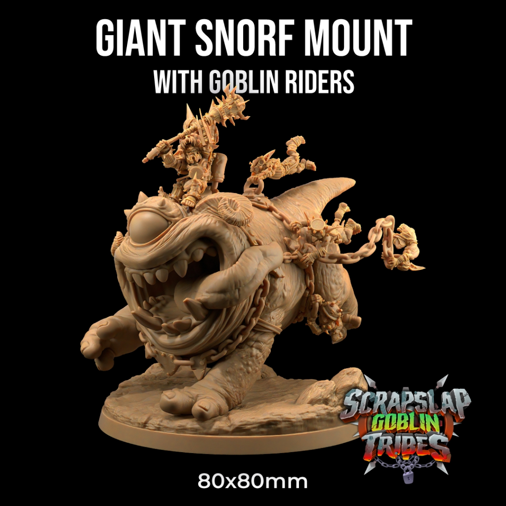 [Scrap Slap Goblin]-Giant Snorf Mount-Model For DnD miniature [Made to ...