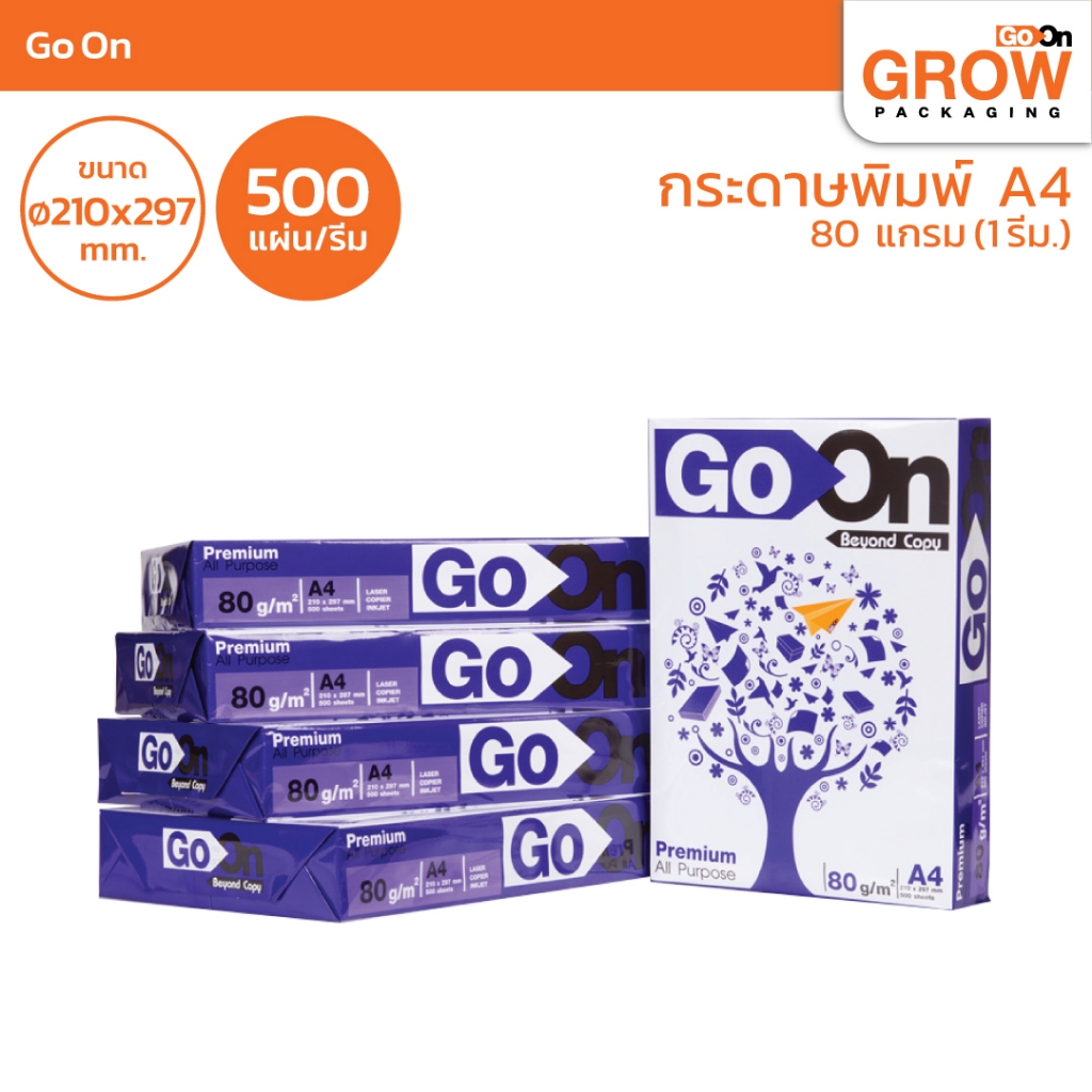 Go On A4 Copier Paper 80 gsm (500 Sheets) | Shopee Philippines