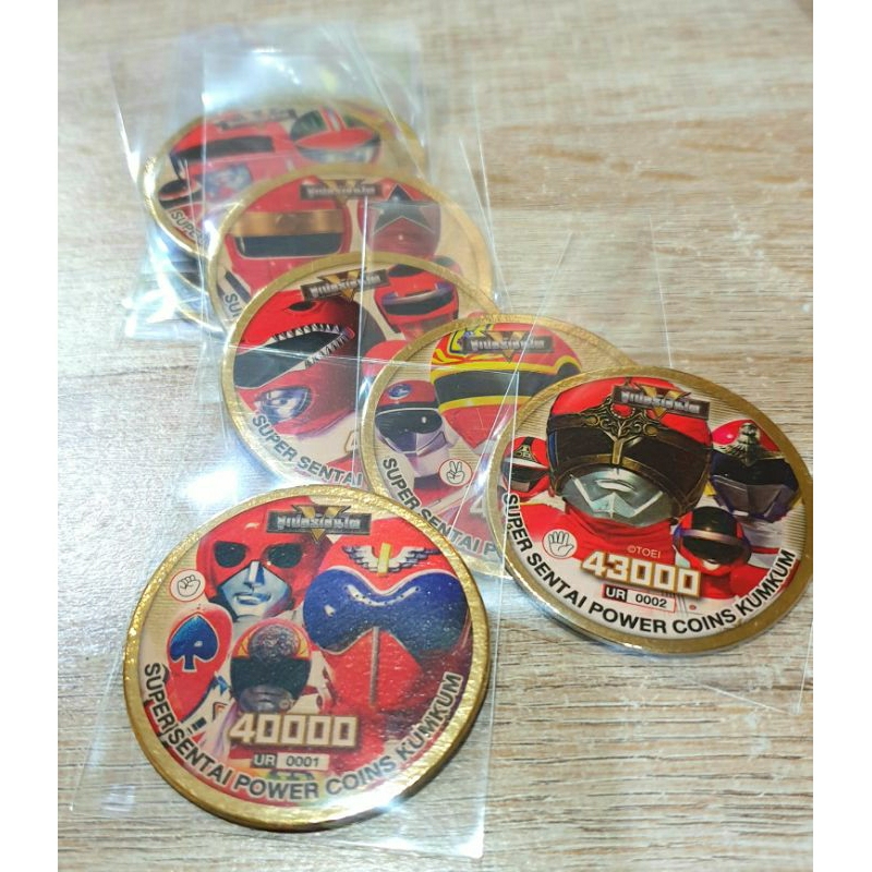 (UR SR Sold Separately) Super Sentai Movement Comel Power Coin | Shopee ...