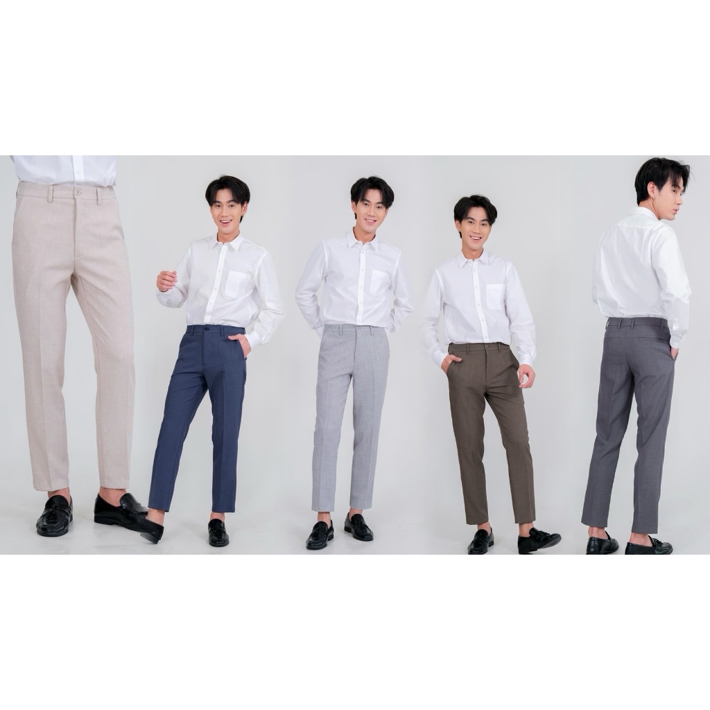 Men's Slacks Snow Fabric Cloth Handsome Shape Korean Oppa Style Pants ...