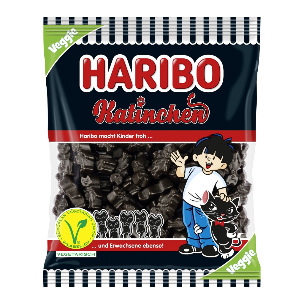 Haribo Katinchen "Cat Paws" 200g Licorice Candy Vegan/Lakriids Lakrtis ...