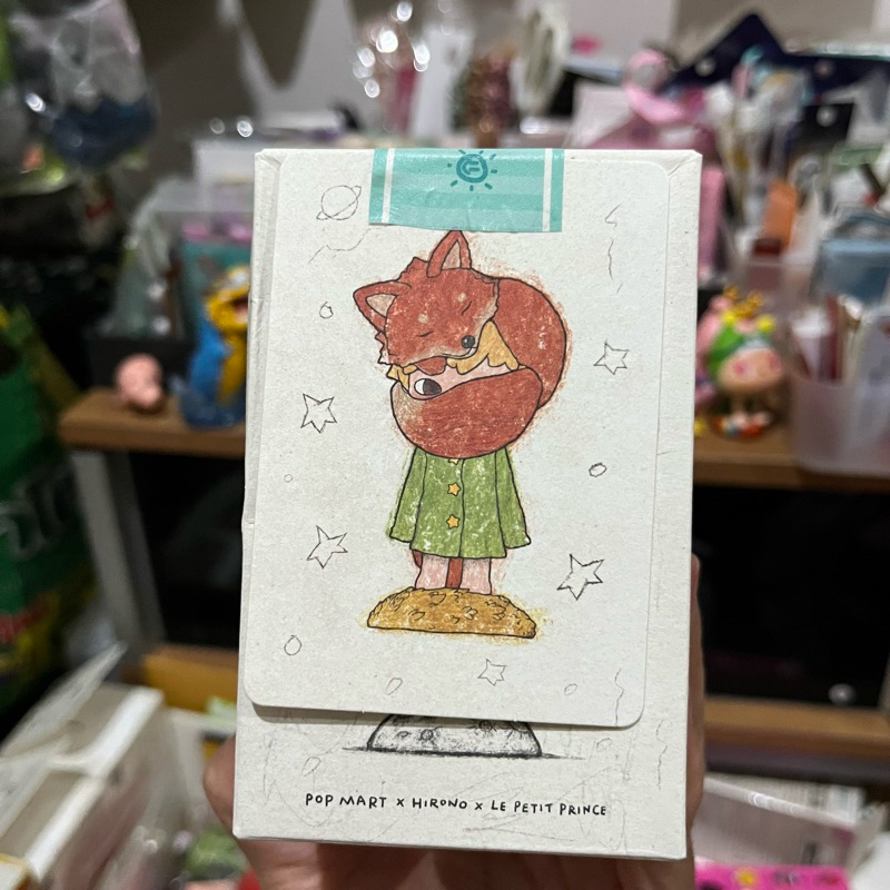 POP MART Hirono Le Petit Prince series THE FOX Little Check Card No ...