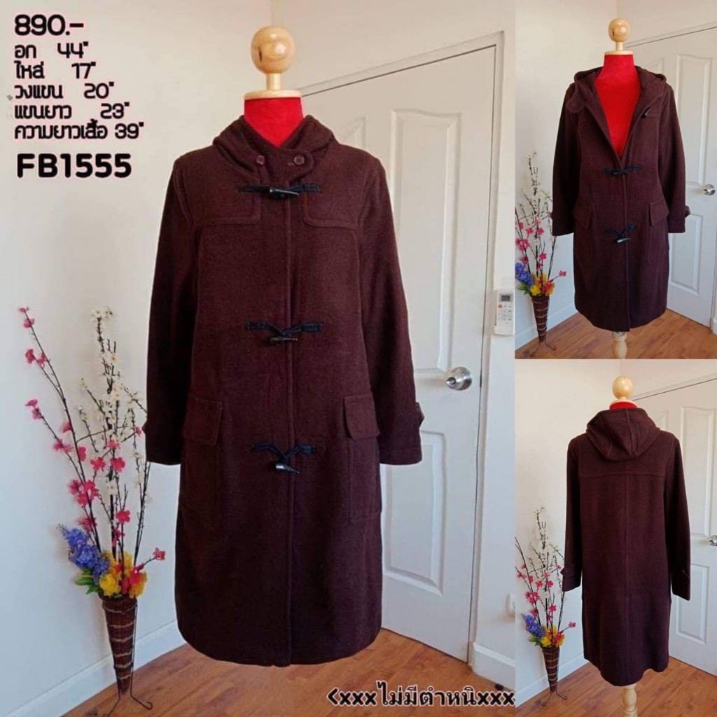 FB1555 2nd Hand Coat Wool Sweater Delivered From Thailand. | Shopee ...