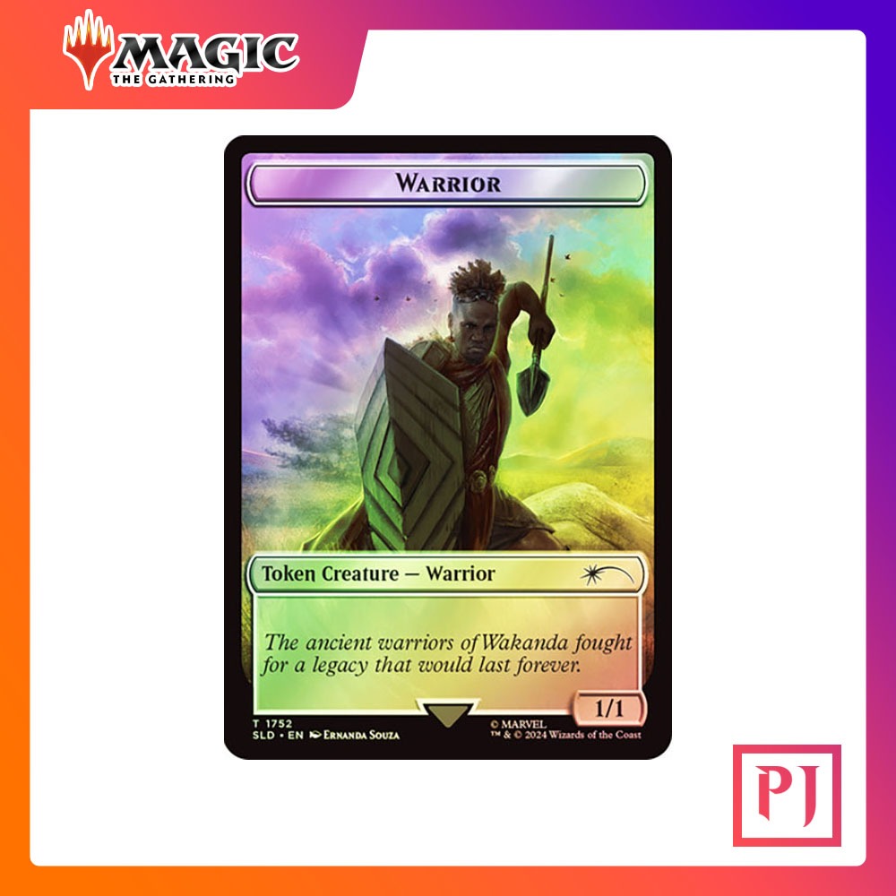 [MTG] Warrior Token (Marvel) (Secret Lair) (Borderless) [SLD] [MULTI ...