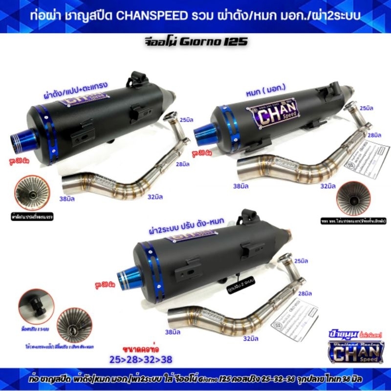 SPEED Pipe CHAN Geono Giorno 125 Dissection Tis./ As Paip + Grate/2 ...