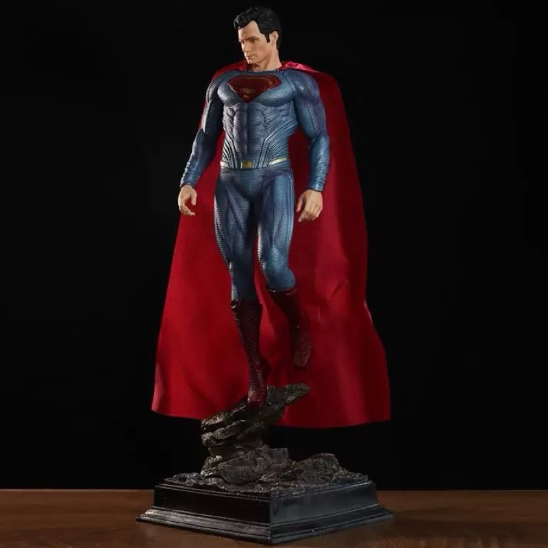 Superman Henry Cavill 2Heads LED Eyes PVC Statue Figure 49 cm | Shopee ...