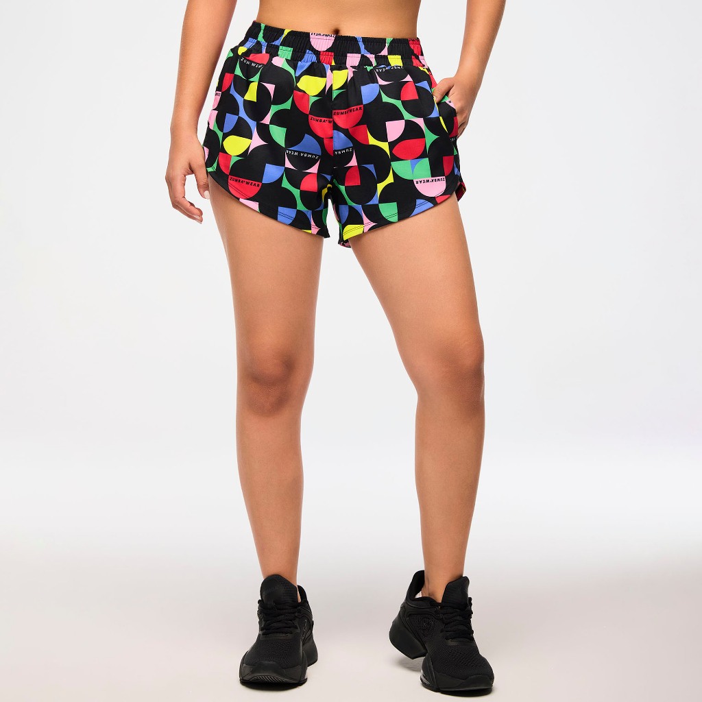 Zumba Haus Curved Running Shorts (Zumba Workout Short Pants) | Shopee ...