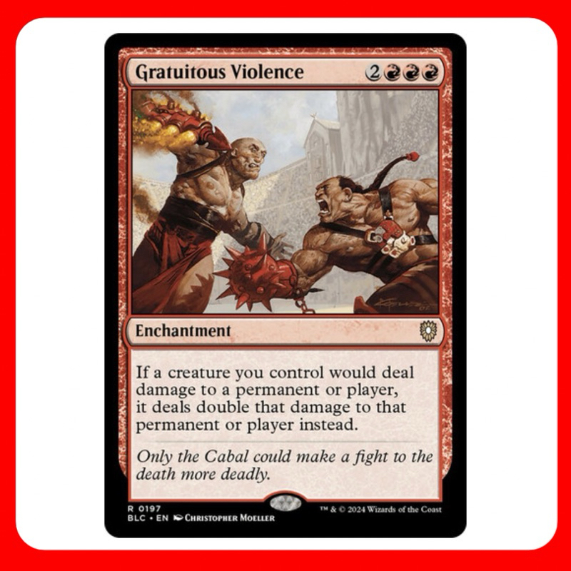 [MTG] Gratuitous Violence [BLC] [RED] [RARE] [NORMAL] [ENG] (Magic Card ...