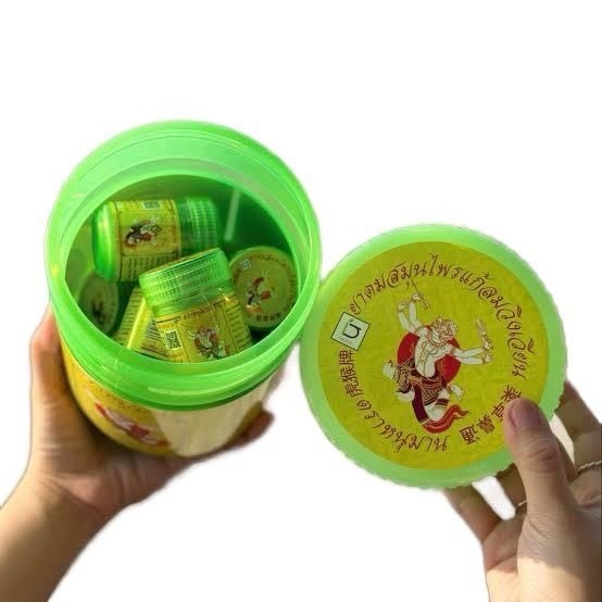 Giant Piggy Bank Set Hanuman Brand Free Herbal Inhaler 5 G 3 Bottles ...