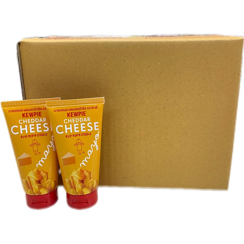 KEWPIE Cheddar Cheese Mayo 90g HALAL Mayonnaise Mixed With Cedda 1 Case ...
