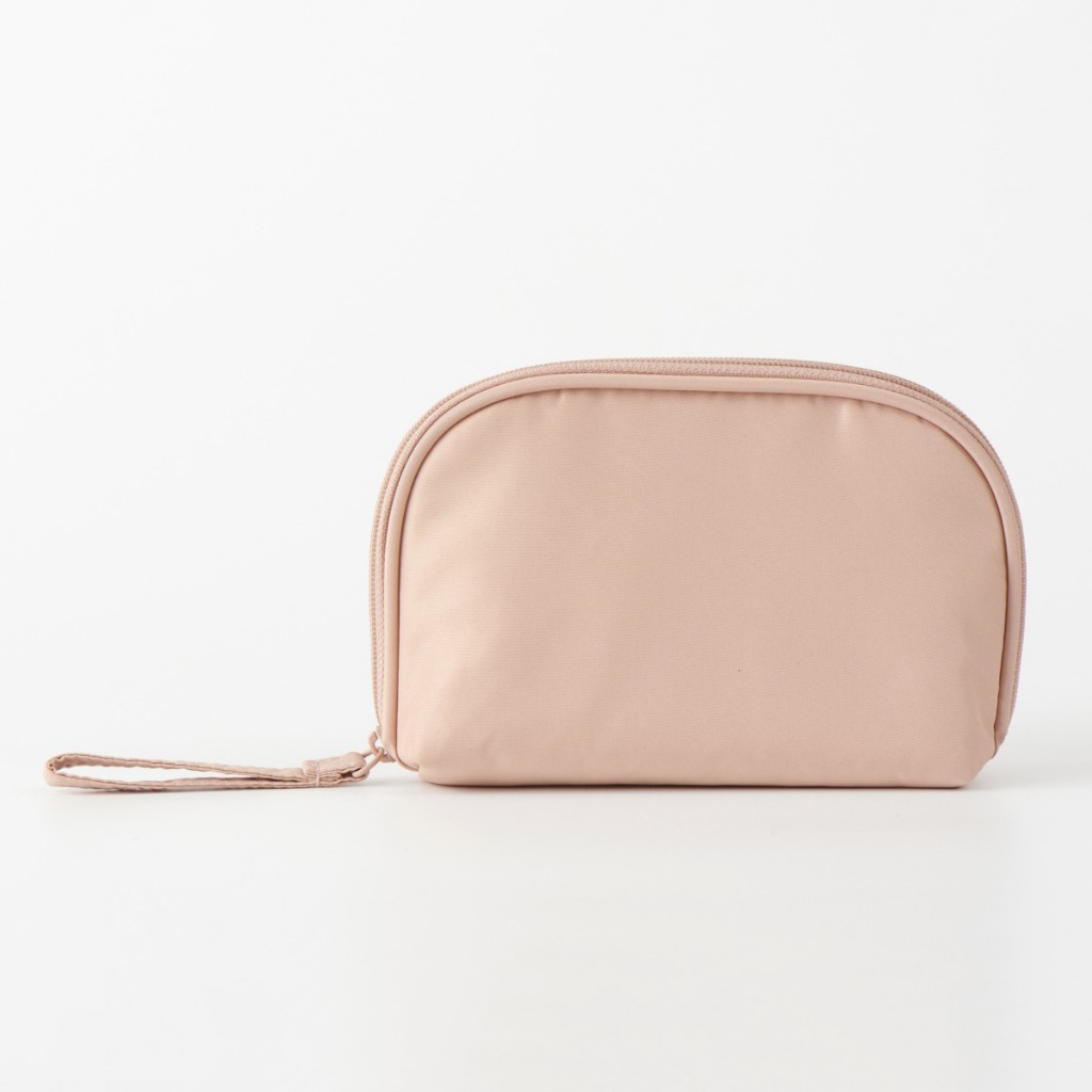 MUJI Cosmetic Bag Wide Mouth Zip Pouch – Compact Size (13 x 9 x 4 Cm ...