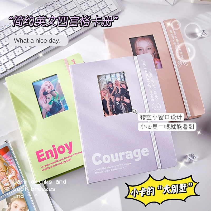 Pastel Color Cover Cpp Folder (File + Filling) A5 6 Rings Card Storage ...