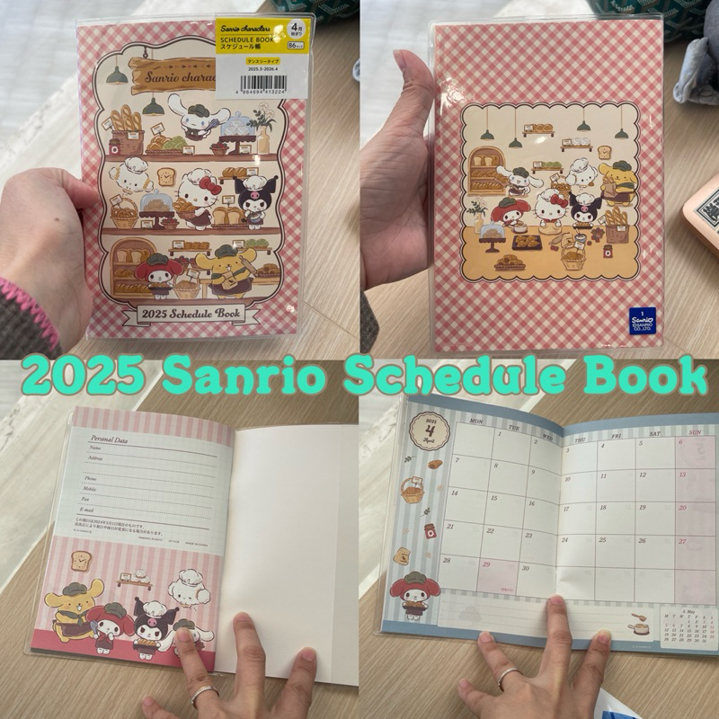 A09 NEW Limited 2025 Sanrio Schedule Book Workbook Calendar Planner ...