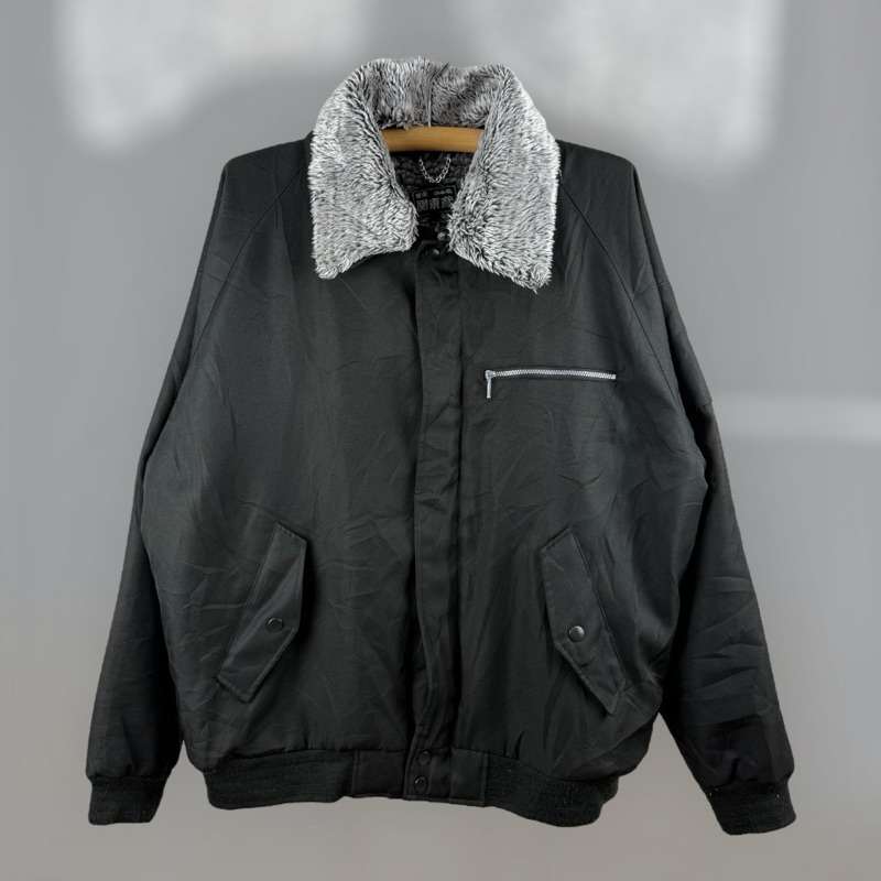 Flight Jacket (Removable Fur Collar) | Shopee Philippines