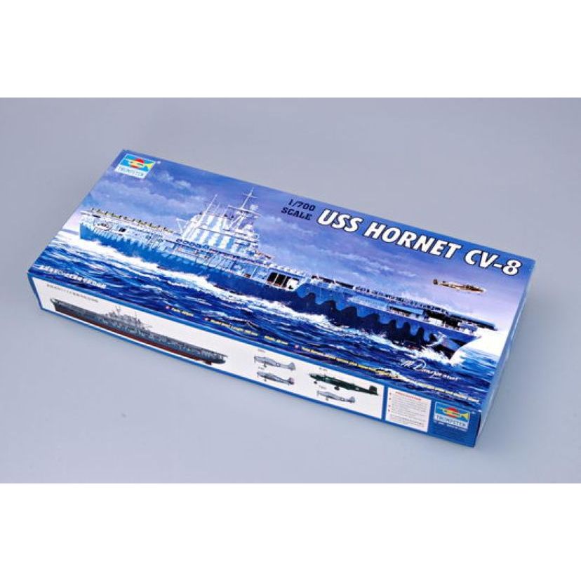 Plastics Model Assembly TRUMPETER Scale 1/700 USS HORNET CV-8 (05727 ...
