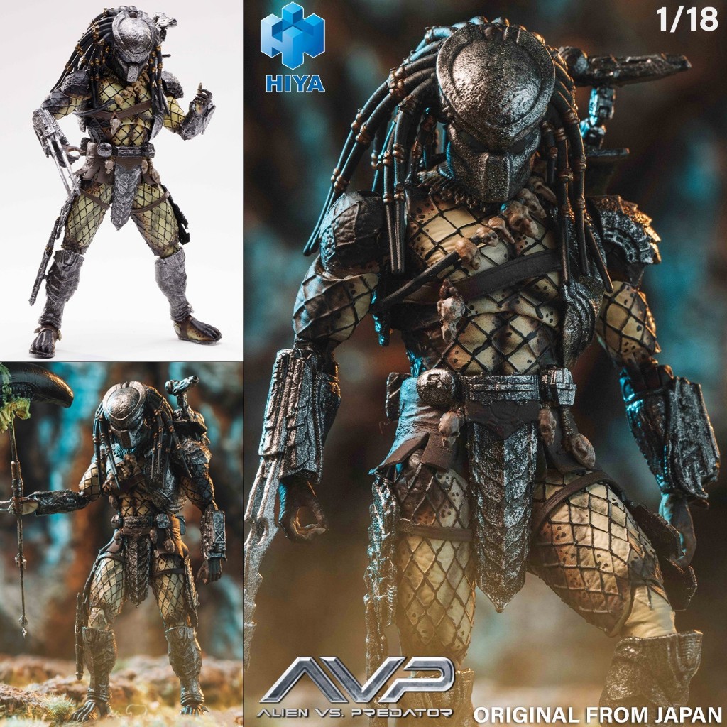 Hiya Toys Alien VS Predators Elian Predator Battle For Warts Youngblood ...
