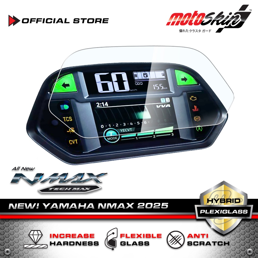 motoSkin Plexiglass Screen Protector Film NEW! YAMAHA NMAX/TECHMAX 2025 ...