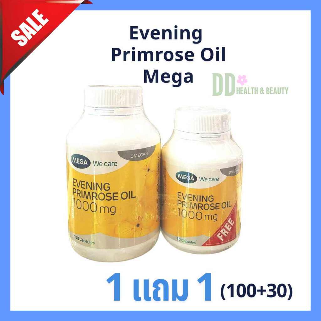 MEGA Evening Primrose Oil Pro (100 Capsules + Free 30 Capsules ...